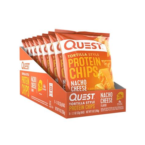 퀘스트뉴트리션 퀘스트뉴트리션 프로틴 칩 토르티야 32g 나초치즈 8개 위시버킷