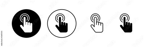 Hand Cursor Icon Vector Cursor Sign And Symbol Hand Cursor Icon Clik