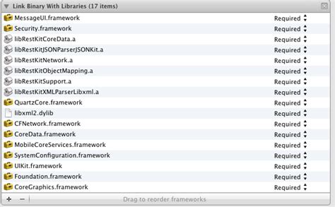 Xcode Restkit Error When Testing Ios Application On Device Stack