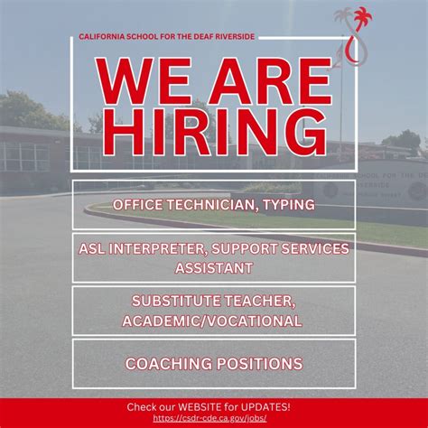 Job Opportunities At Csdr Center On Deafness Inland Empire Codie