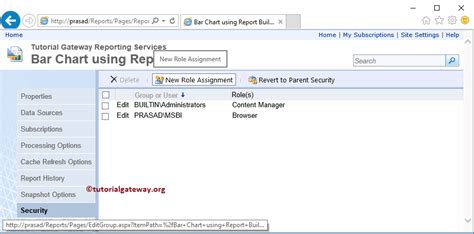 Security In Ssrs