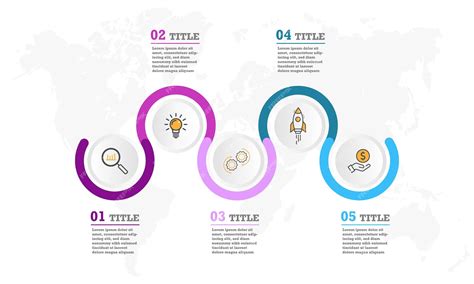 Premium Vector Infographic Template For Presentation Business Data Visualization
