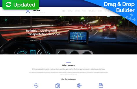 GPS Tracking Website Template MotoCMS