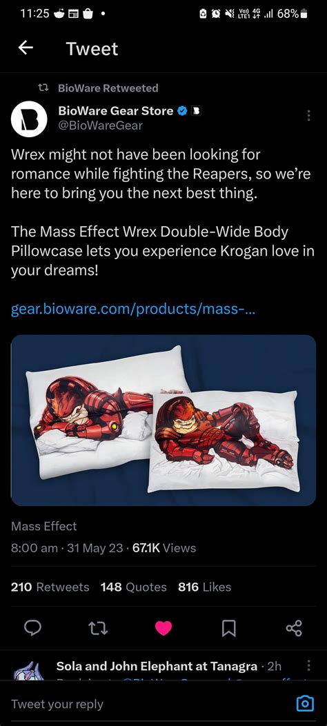 Wrex Body Pillow Rmasseffect
