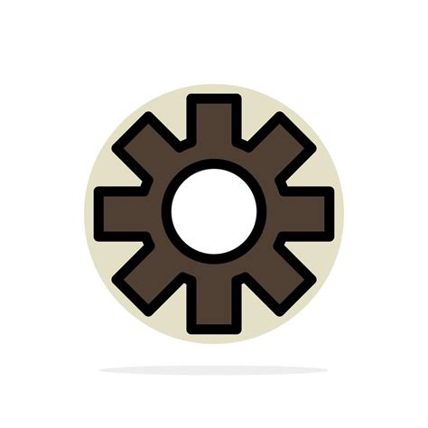 Setting Cog Gear Abstract Circle Background Flat Color Icon 14338481 Vector Art At Vecteezy