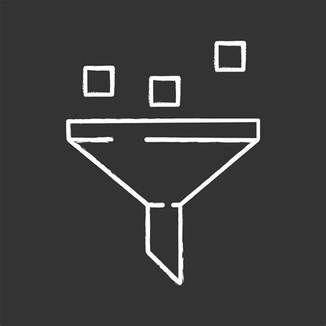 Data Filtering System Chalk Icon Machine Learning Process Data Mining