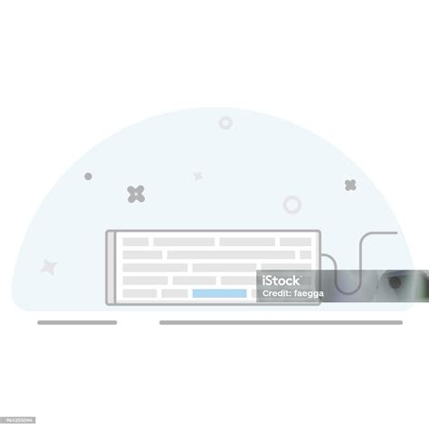 Ilustración De Icono De Esquema De Teclado De Pc Y Más Vectores Libres