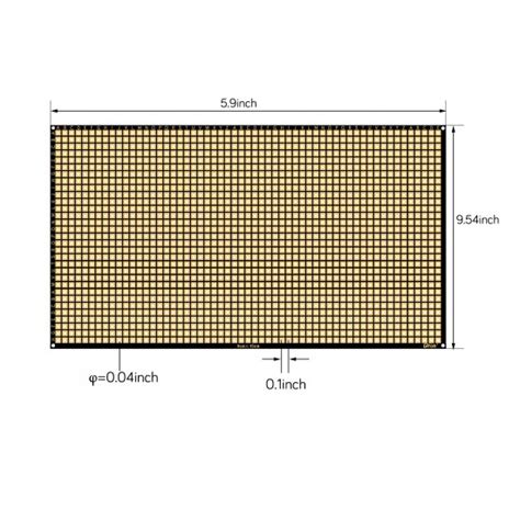 5pcs Perf Breadboard Electronics Single Sided Gold Plated Prototype Matrix Circuit Board