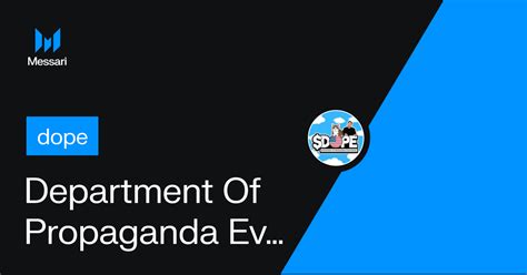 Department Of Propaganda Everywhere Price Chart Messari