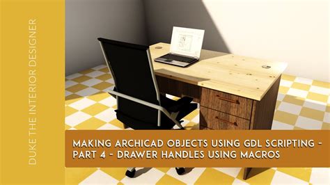 Making Archicad Objects Using Gdl Scripting Part 4 Drawer Handles