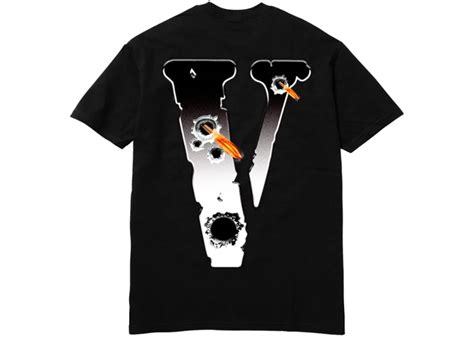 Pop Smoke X Vlone Hawk Em Tee Black Mens Us