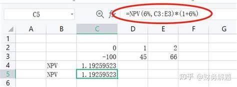 Excel Npv