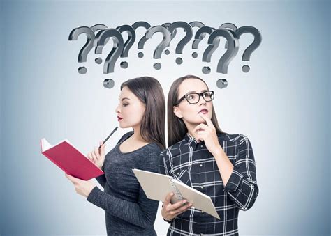 Premium Photo Side View Of A Young Woman Wearing A Gray Sweater And Her Nerd Colleague In A