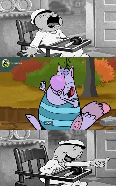 Ronald Nature Cat Is Making Sweet Pea Laugh By Convbobcat On Deviantart