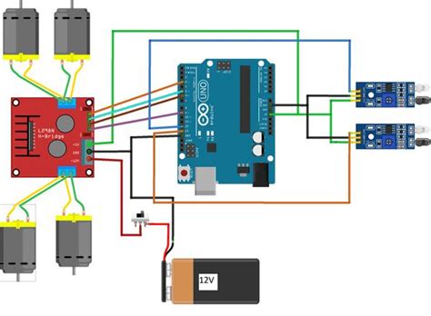 Line Follower Robot Using Arduino And L298n Module Arduino