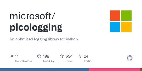 Github Microsoftpicologging An Optimized Logging Library For Python