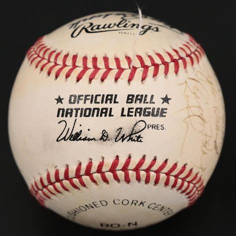 Chicago Cubs Team Signed Baseballs With Bill Connors Ken Frailing And