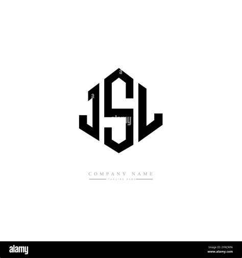 Jsl Letter Logo Design With Polygon Shape Jsl Polygon And Cube Shape