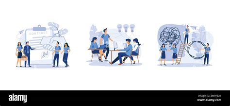 Conclusion Of A Contract Business Meeting And Brainstorming Business