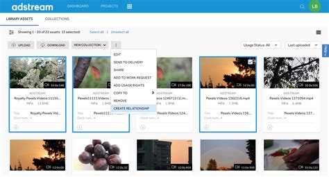 Working With Assets Adstream Help Centre