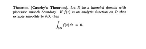 Integration A Question About Cauchy Integral Theorem Mathematics Stack Exchange