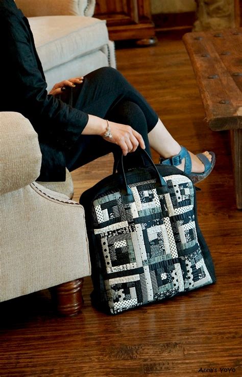 블랙앤화이트 로그캐빈 토트백 퀼트가방 로그캐빈 퀼트가방 네이버 블로그