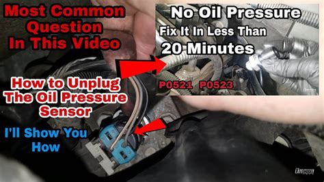 How To Remove Oil Pressure Sensor Electrical Connector • The Car How