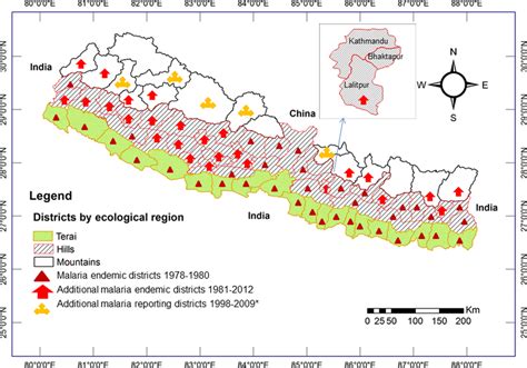 Spatiotemporal Distribution Of Malaria In Nepal 19782012 The Active Download Scientific