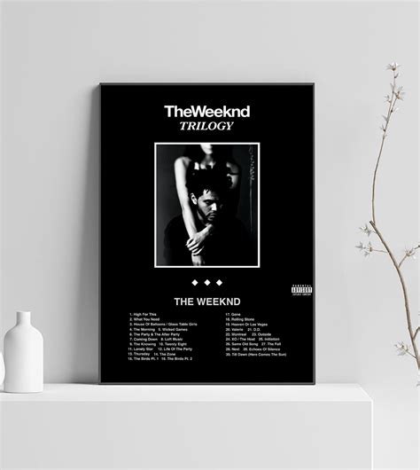 The Weeknd Trilogy Album Premium Music Poster Artwork Tracklist Ebay