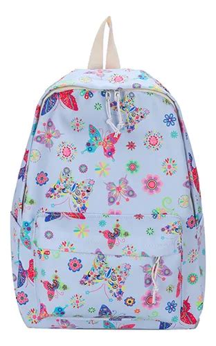 Nuevo Mochila De Mujer Con Estampado Floral De Mariposas Bolsos