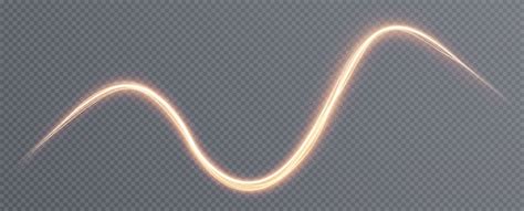 황금 곡선 조명 라인 로프 테이프 조명 효과가있는 부드러운 축제 골드 라인 디자인 광고 엽서 초대장 화면 보호기 웹 사이트 게임을위한 요소 Dna에 대한 스톡 벡터 아트 및