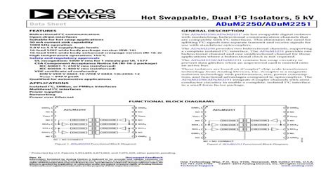 download pdf hot swappable dual i2c isolators 5 kv analog devices