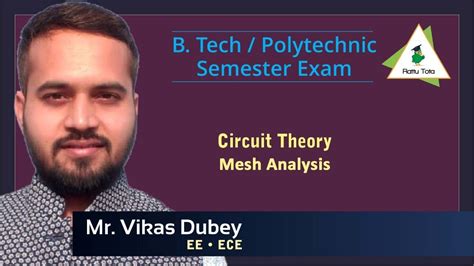 Mesh Analysis Circuit Theory Circuit Analysis Rattu Tota Youtube