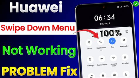 huawei mobile swipe down menu not working problem solve huawei notification bar not working