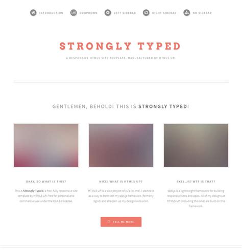 Onepage Html5 Css3 Portfolio Web Template Templates Perfect