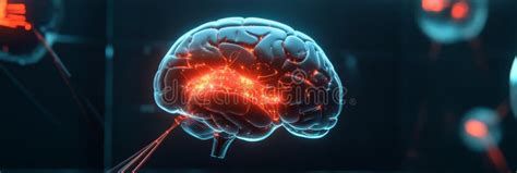 A Futuristic Glowing Neural Network Circuitry Representing The Power Of The Human Brain And The