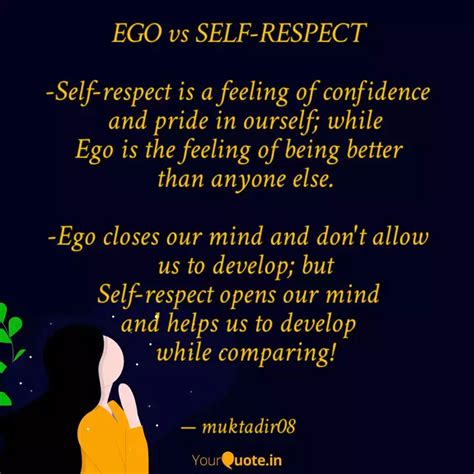 EGO Vs SELF RESPECT Sel Quotes Writings By Muktadir Ahmed YourQuote