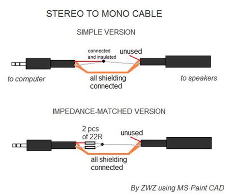 Stereo To Mono Speaker Wiring