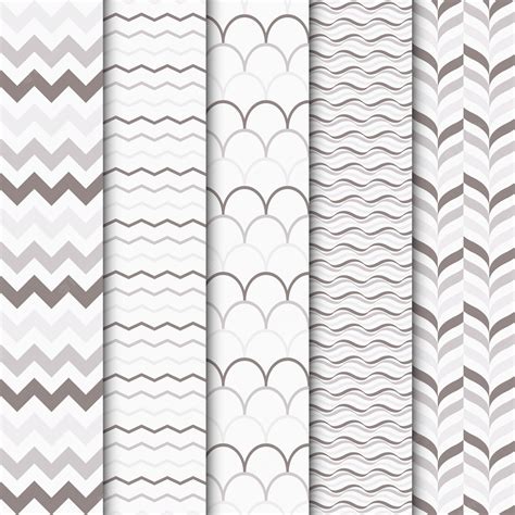 Premium Vector Set Of Vector Geometric Seamless Patterns