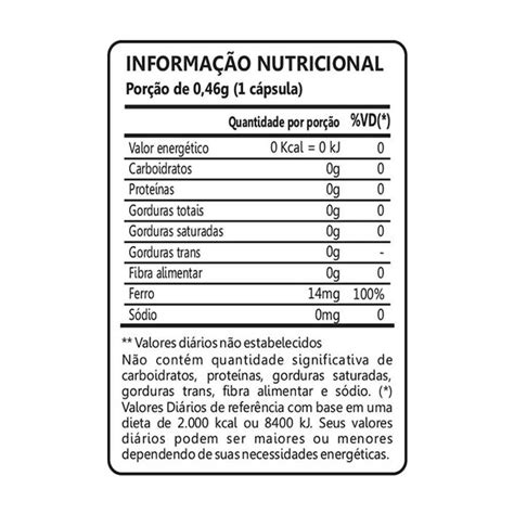 Ferro 100 Idr Maxinutri 60 Cápsulas Centauro