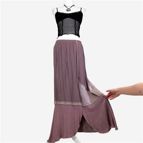 🎀early 2000s Coquette Patchwork Maxi Depop