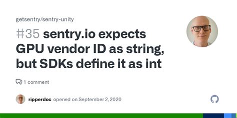 expects gpu vendor id as string but sdks define it as int