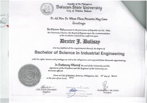 Attested College Diploma