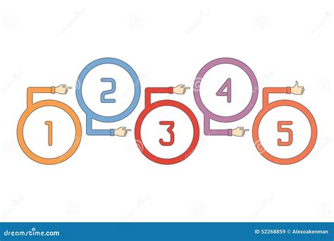 Abstract Vector Timeline Infographic Template In Flat Outline Style For Layout Workflow Scheme