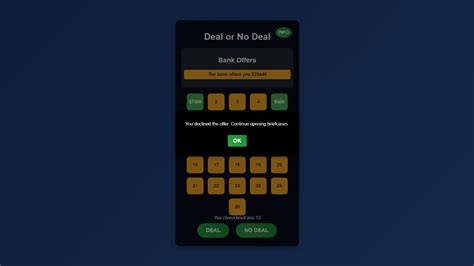 Mini Deal Or No Deal By Edmi14 Codecanyon