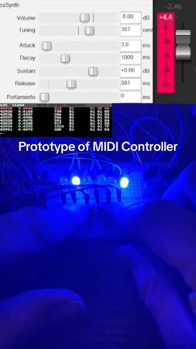prototype of midi controller arduinoproject microcontroller