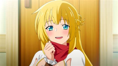 Anime Girl With Yellow Hair And Red Eyes