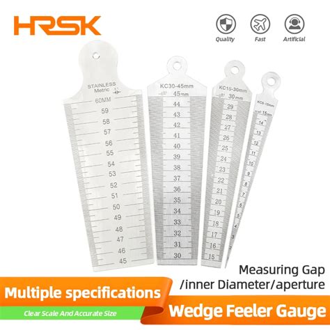 웨지 필러 게이지 테이퍼 게이지 원추형 게이지 측정 밸브 두께 게이지 갭 두께 측정 도구 Aliexpress
