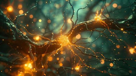 Premium Photo Futuristic Neural Network Abstract Representation Glowing Connections In Cyberspace