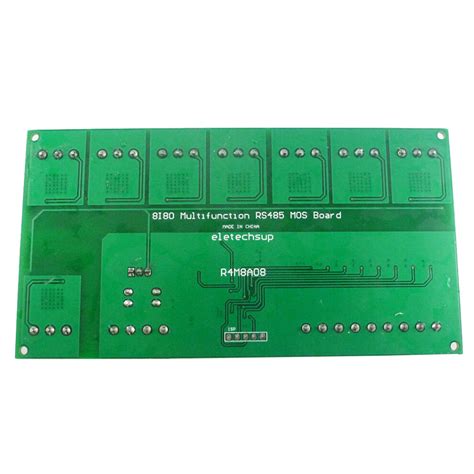 dc 12v 24v 8 isolated io din35 c45 rail box uart rs485 mosfet module modbus rtu control switch